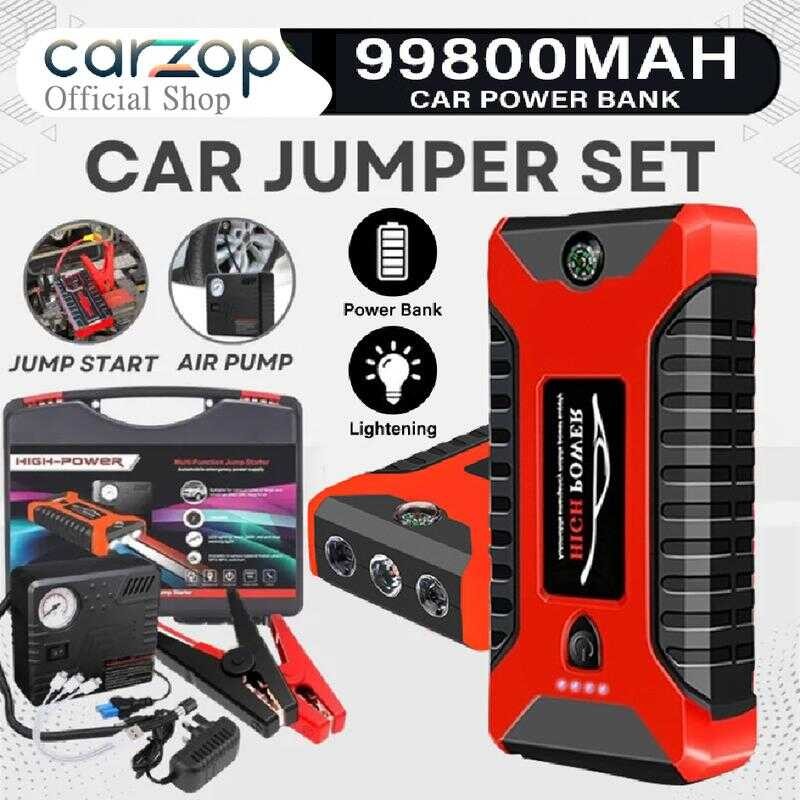 Car Jump Starter 99800Mah Rechargeable Multi-Function Emergency Power ...