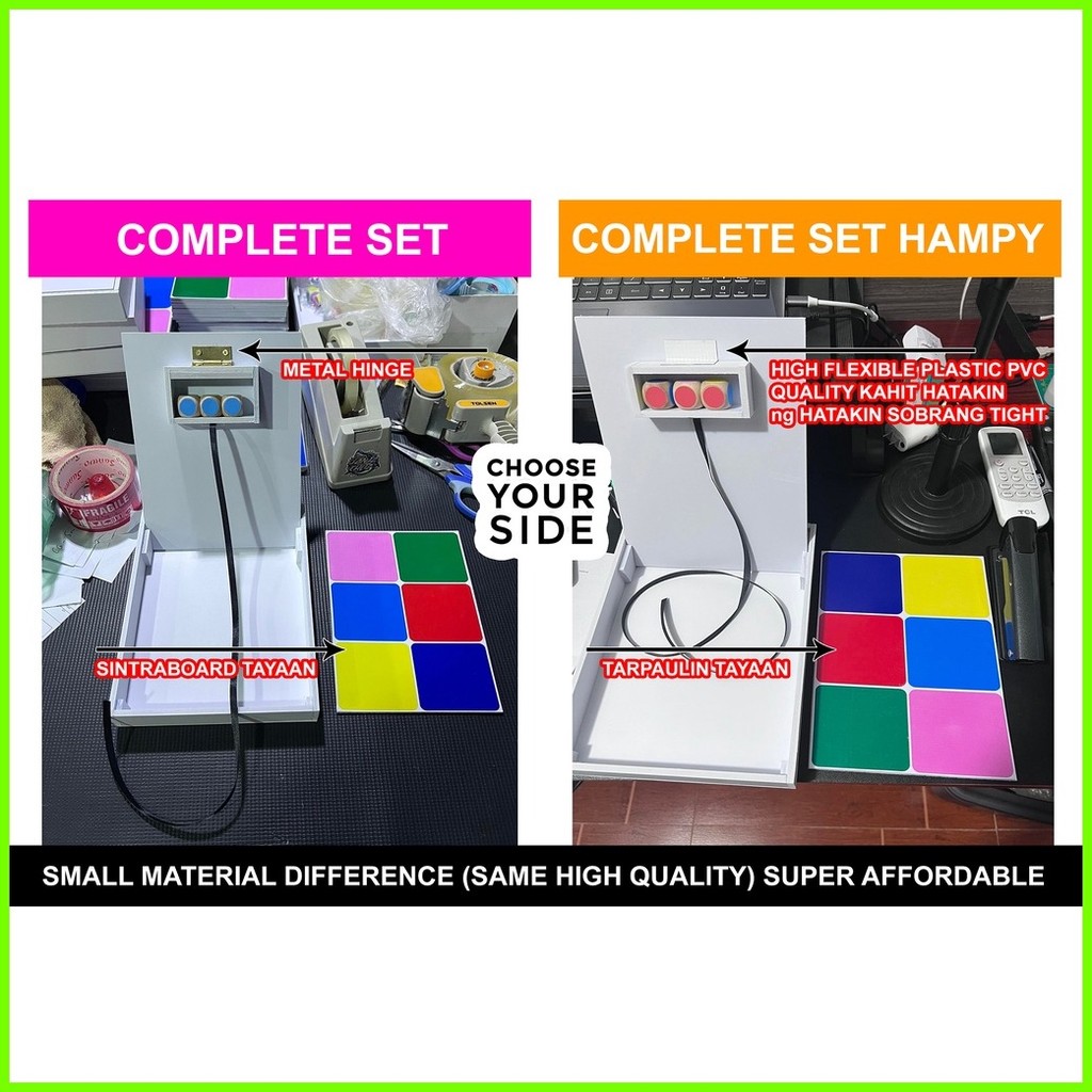 ☢ Ultimate Color Game Perya HAMP Mini Version: Complete Set with Dice ...