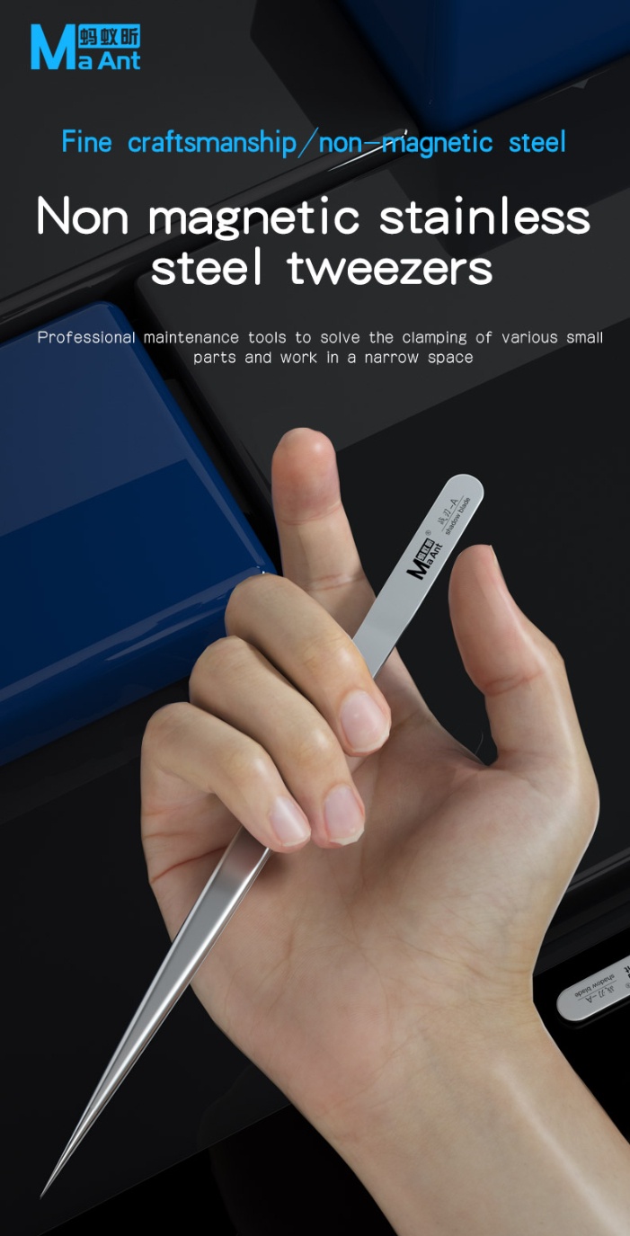 MaAnt Warblade-A precision non-magnetic tweezers for burrs integrated ...