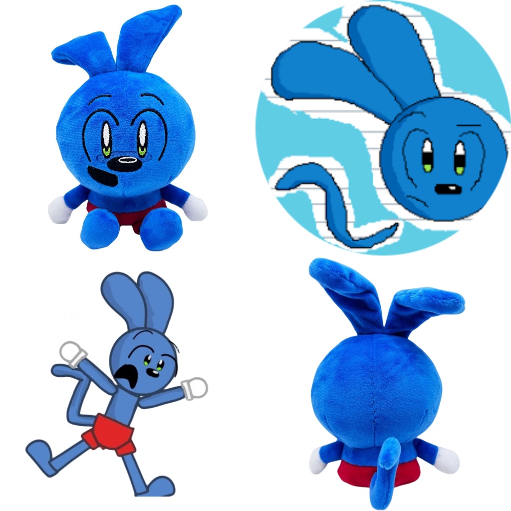Collectible Cal Danno Drawings Riggy Plush Blue Rabbit Toy 22cm Height ...