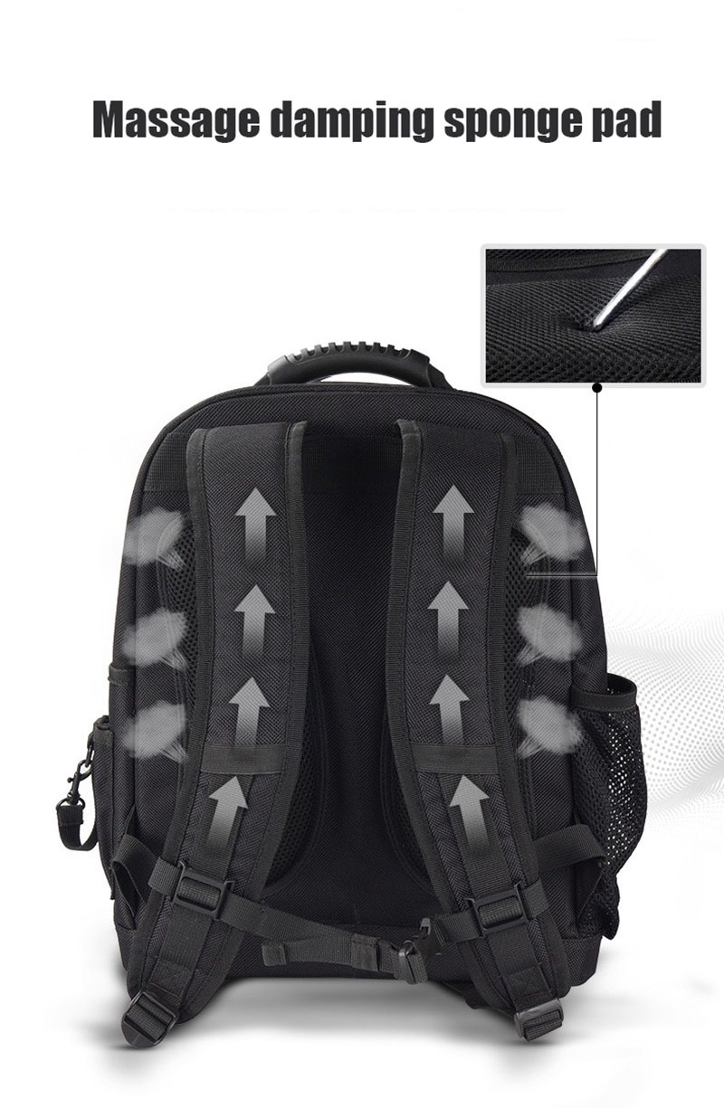Winhunt Double Shoulder Backpack Tools Specialized Tool Bag Electrician ...