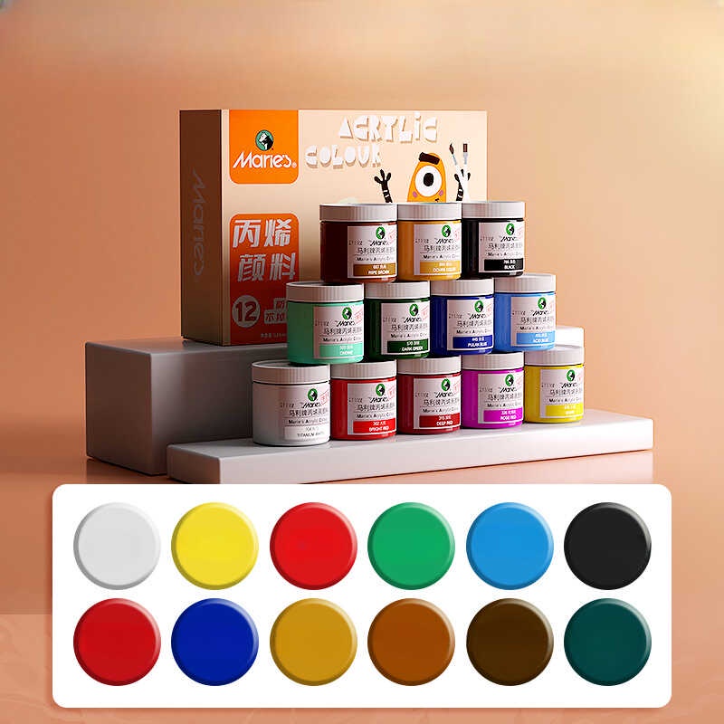 100ml Acrylic Paint Gift Box para sa kamay na ginawa ng bata DIY ...