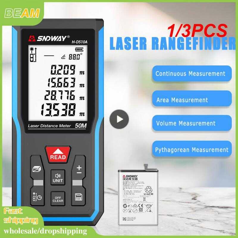 1/3PCS Mileseey Professional Laser Trena Rangefinder X5/X6 40M 60M 80M ...
