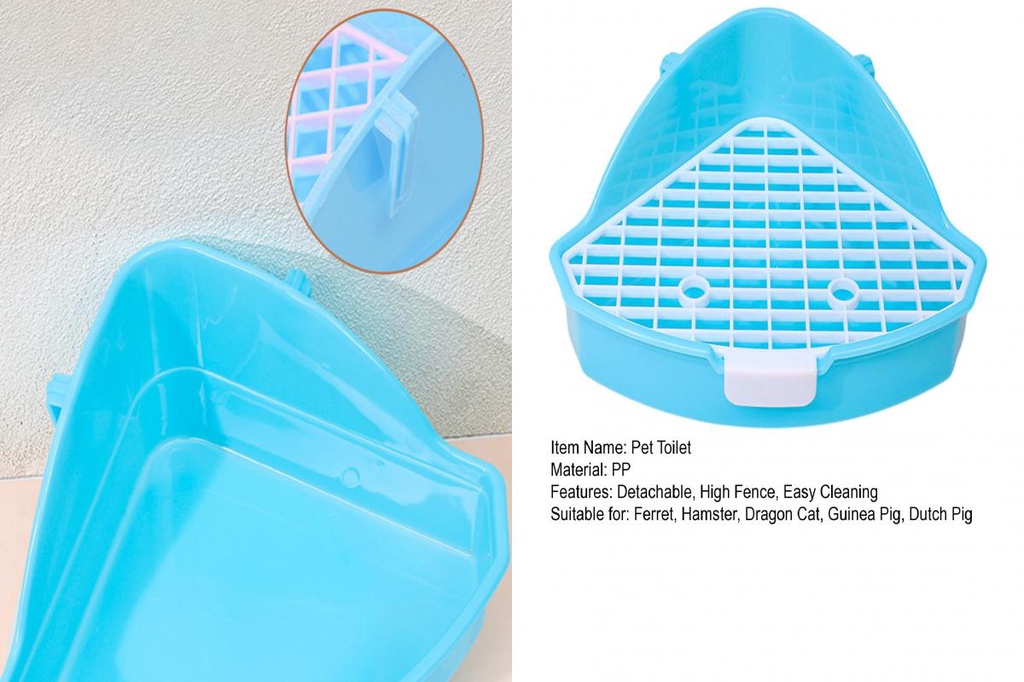 Vip Guinea Pig Toilet High-fence Small Pet Toilet with Detachable ...