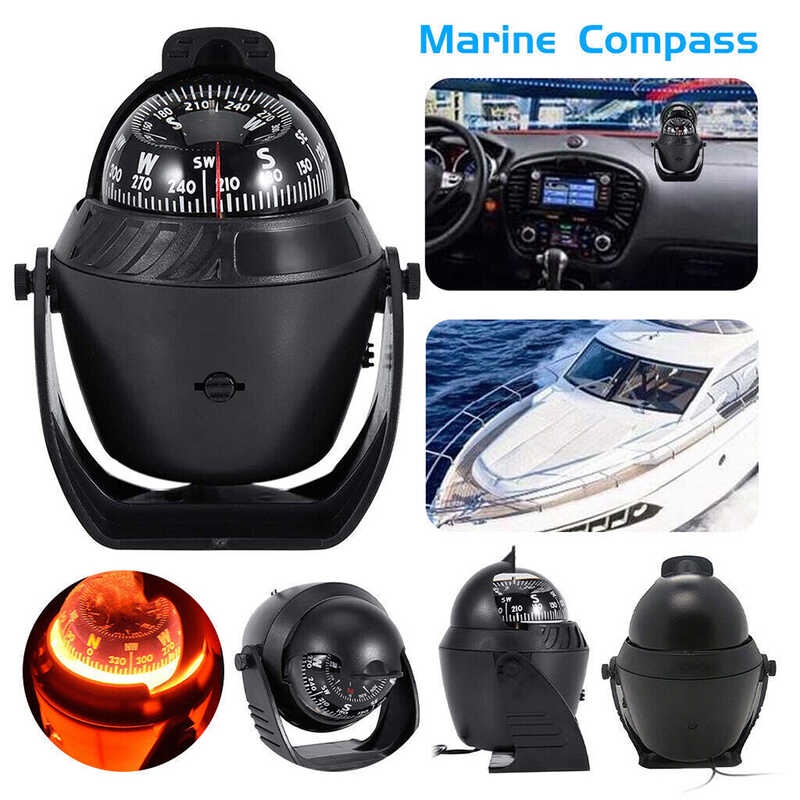HD Waterproof Sea Marine Compass Gamit Ang Electronic Boat Ship Vehicle ...