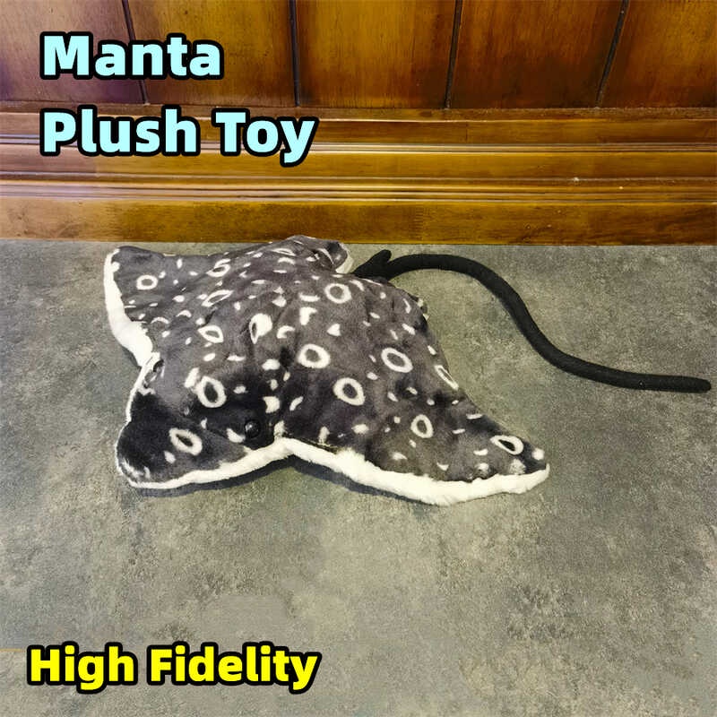 Giant Rays High Fidelity Anime Cute Plushie Mobula Manta Plush Toys ...