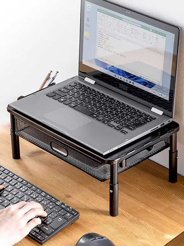 Japanese SANWA steel computer increasing screen monitor pad, base ...