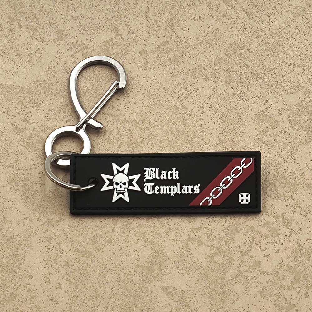 40k Warhammer PVC Rubber Patch Keychain Pendant Hammer Dark Blood ...