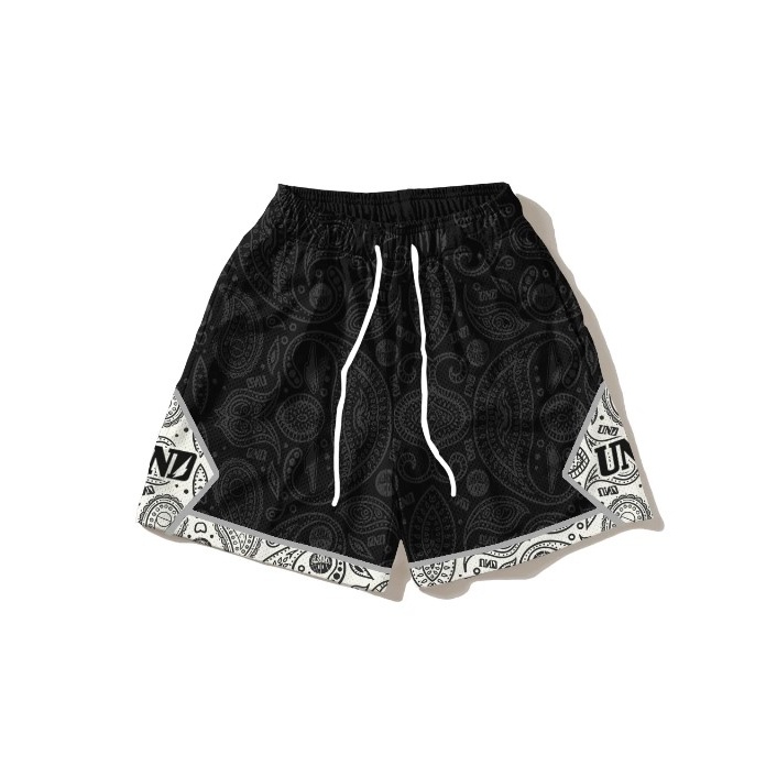 MSTR ALL BRAND - Undrafted "DIAMOND BANDANA" Mesh Men Short (Black ...