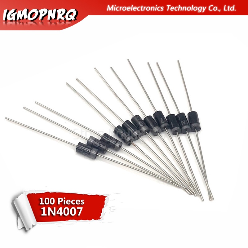 100pcs 1N4007 IN4007 4007 1A 1000V DO-41 High quality Rectifier Diode new original | Shopee ...