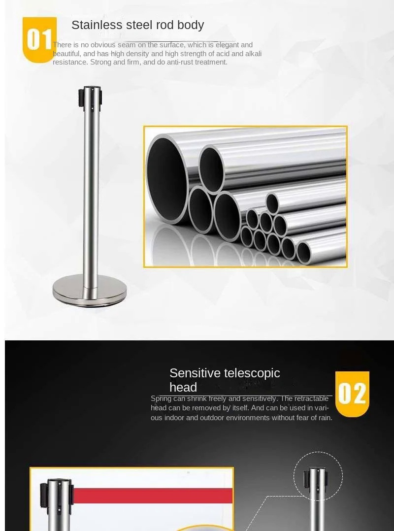 Isolation belt telescopic belt fence fence fence cordon of police ...