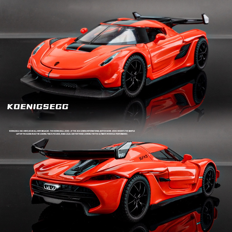 1:32 Koenigsegg Jesko Supercar Alloy Model Diecasts Metal Casting Sound ...