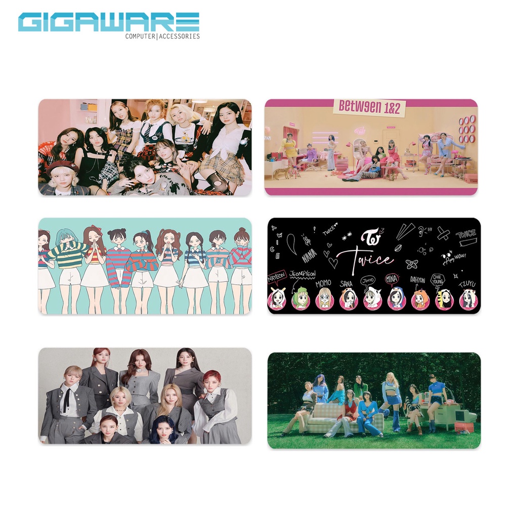 Gigaware TWICE KPOP Korean Design Extended Mouse Pad Gaming Mousepad ...