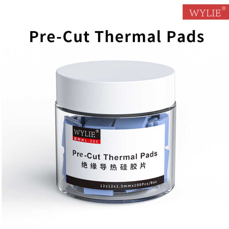 WYLIE High Performance Pre-Cut Thermal Silicone Pads CPU Chip Heat ...