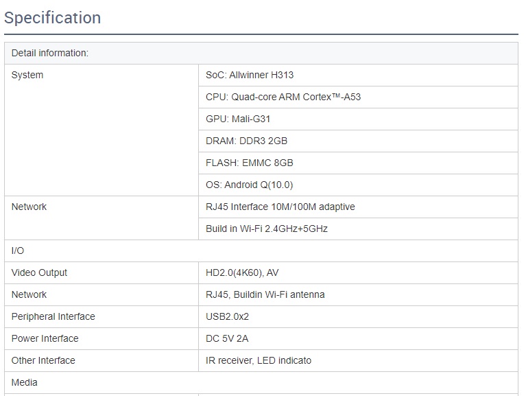 IATV Q5 TV BOX Android 10.0 Allwinner H313 2.4/5G WiFi BT 2GB 8GB 4K ...
