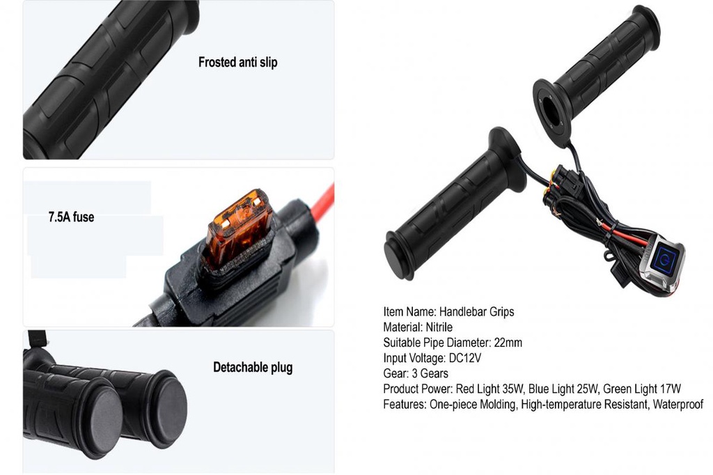 [TR] Dust Resistant Handlebar Grips High-quality Motorcycle Electric ...