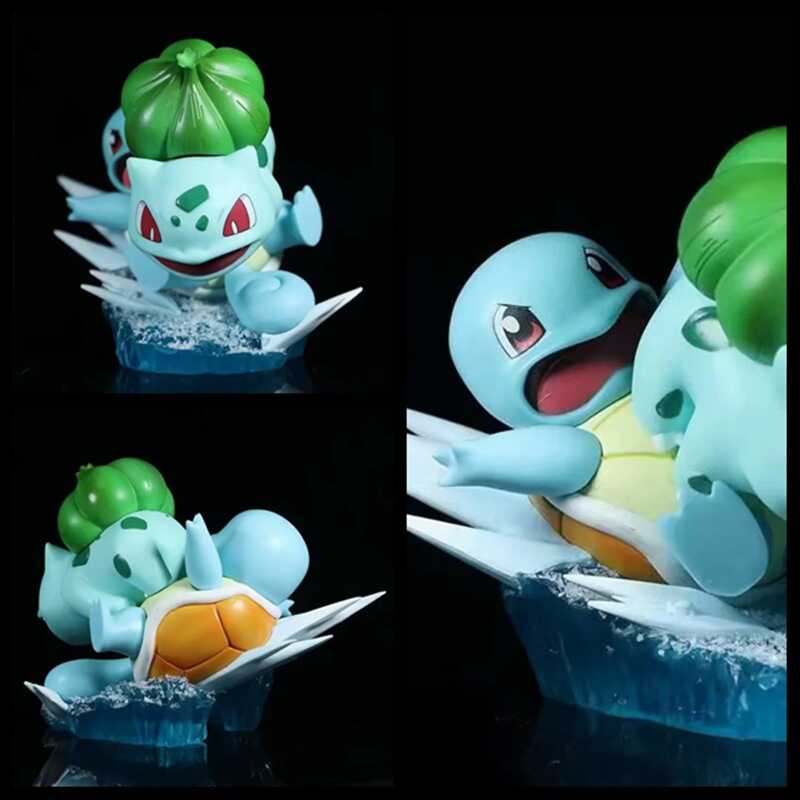 Kawaii Anime - Squirtle Bulbasaur PVC Action Figure Game Statue ...