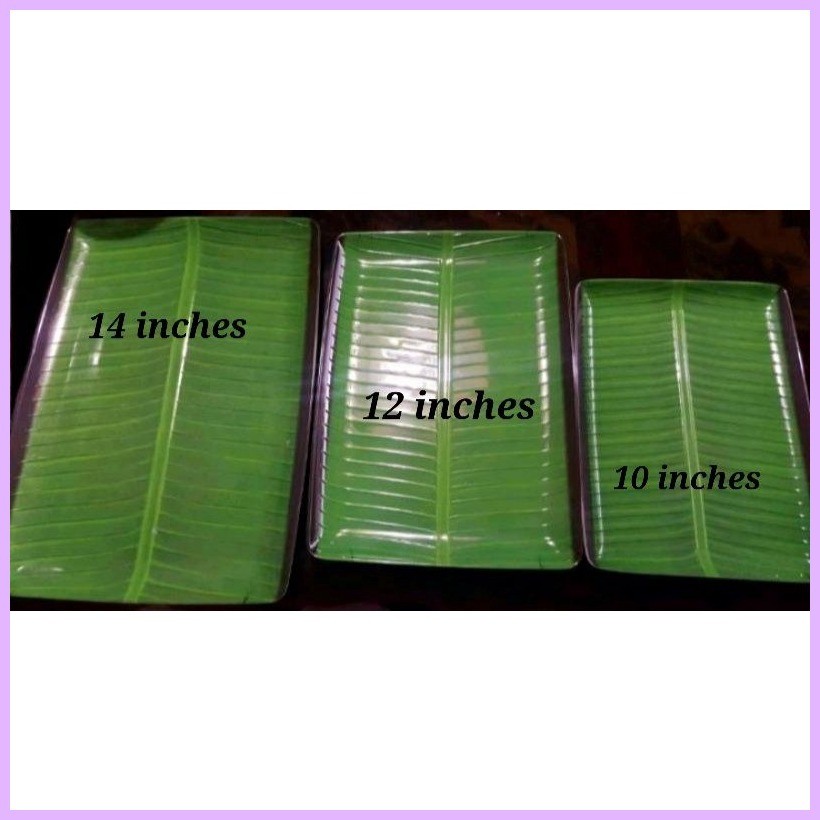 유 ︎ Melawares Rectangular Banana Leaf Plate | Shopee Philippines