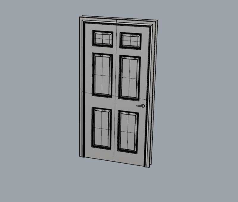 89 wooden doors, room doors, rhino/C4D/3Dmax/Maya models | Shopee ...