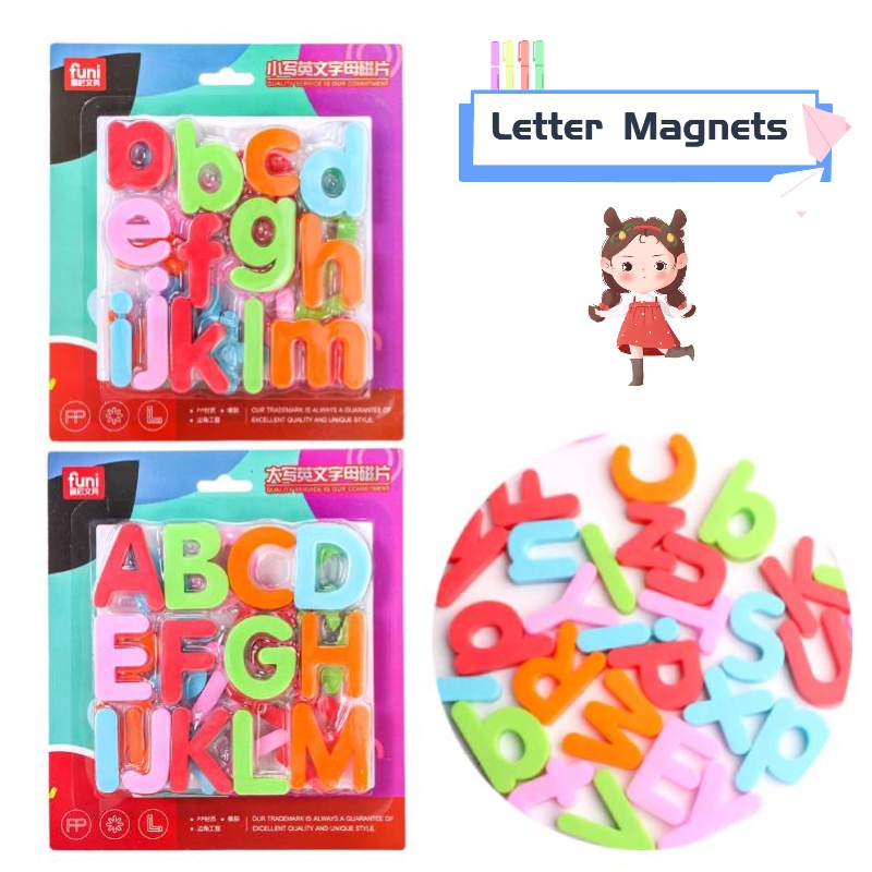 Alphabet Magnetic Colorful Letters For Fridge Lowercase And Uppercase ...