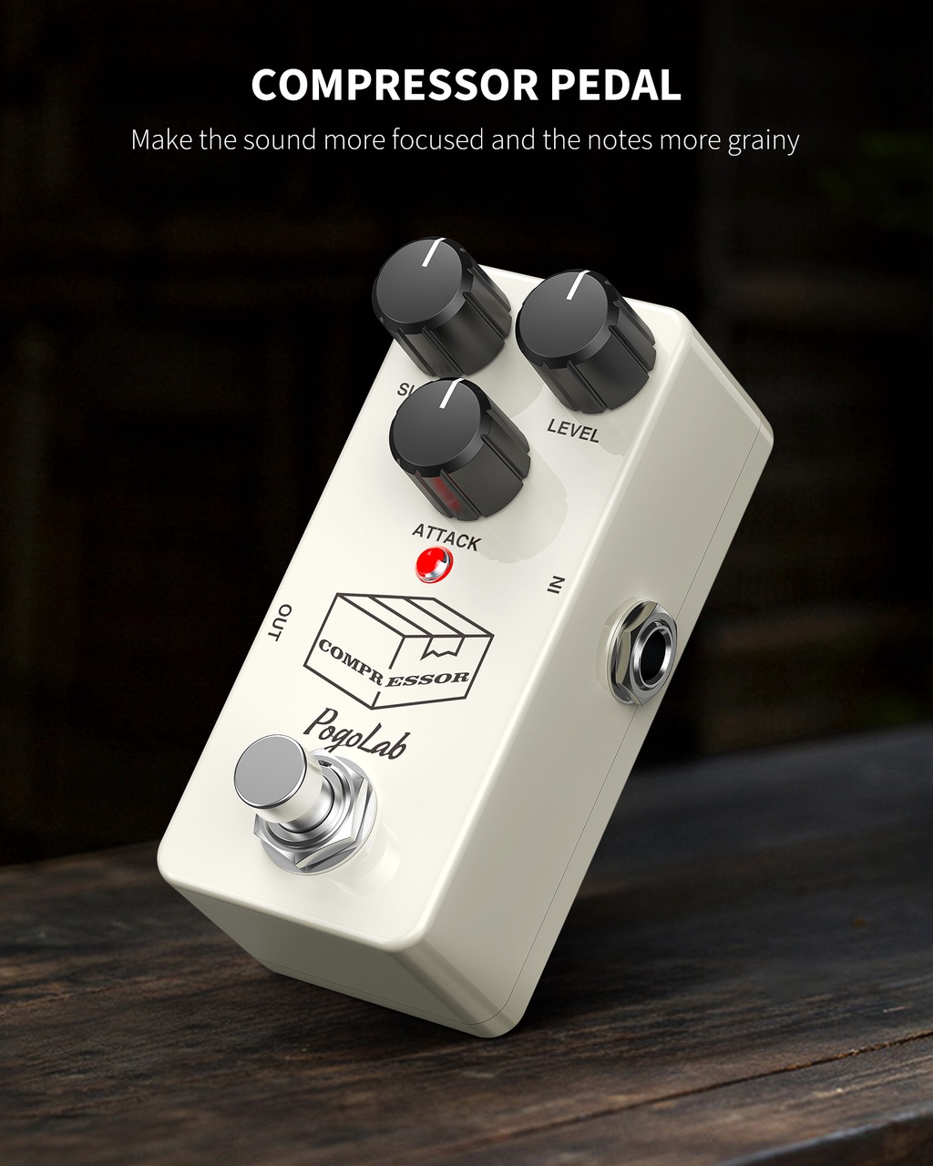 POGOLAB Compressor Guitar Effect Pedal Effector Compact Mini Single ...