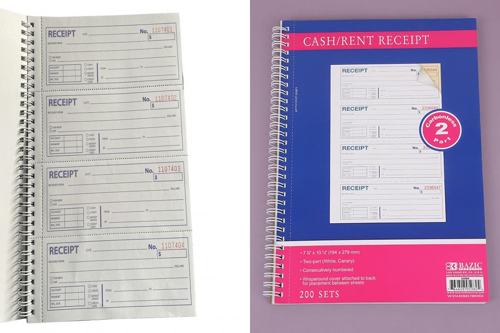 [WMP] Spiral Receipt Book Invoice Receipt Book 200 Sets 2-part ...