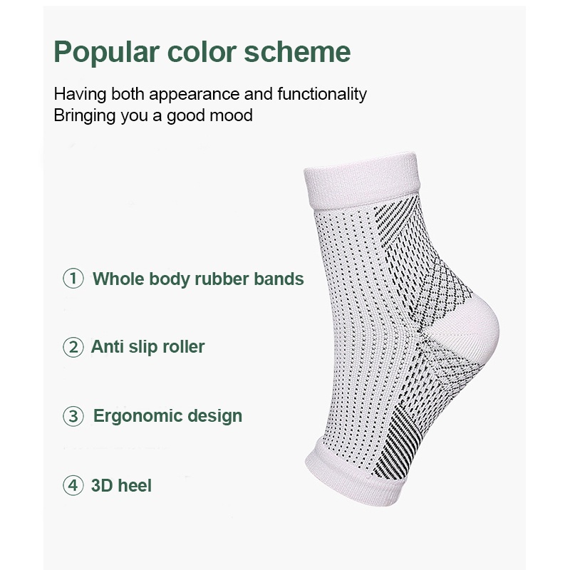 Compression Foot Sleeve Foot Angel Anti Fatigue Ankle Support Running ...