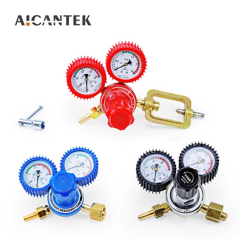 Oxygen/Propane/Acetylene Pressure Reducer Shockproof Flow Meter Gas ...