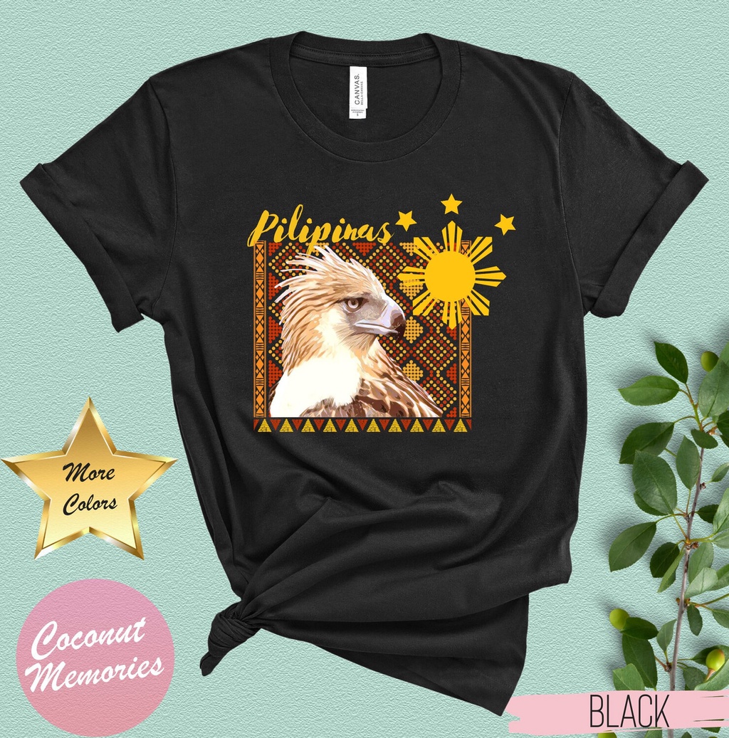 Pilipinas Agila T-Shirt, Eagle Philippines Sun and Star Pride Shirt ...