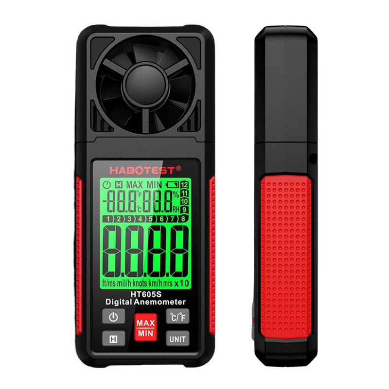 Digital Handheld Anemometer LCD Backlight | Shopee Philippines