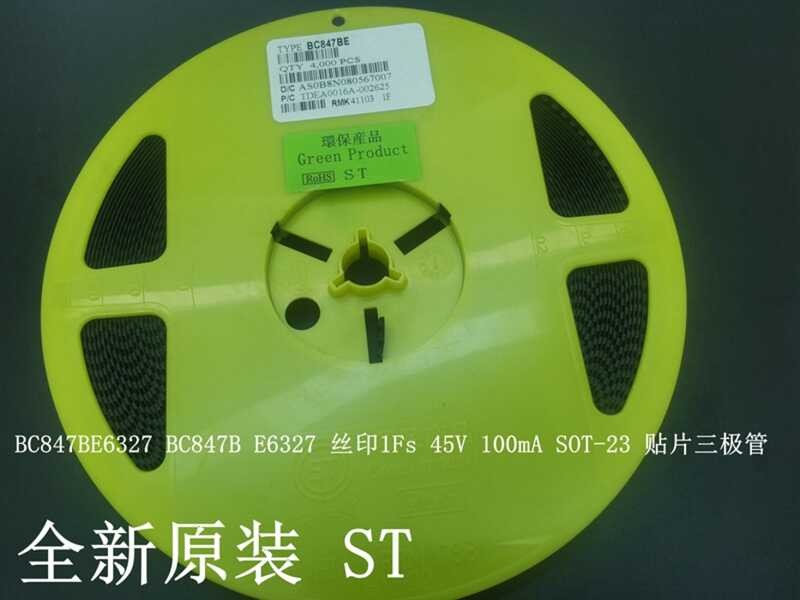 Surface mount transistor BC857B SOT23 silk screen 3F 0.1A/45V PNP ...