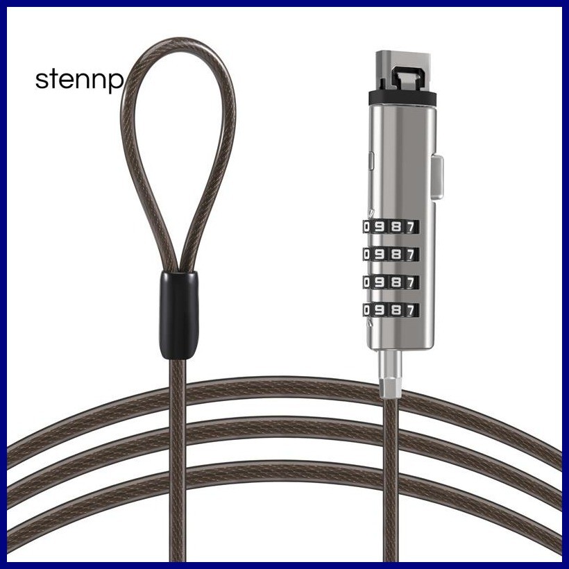 4 Digital Universal Lock USB Laptop Security Cable Lock for Computer ...