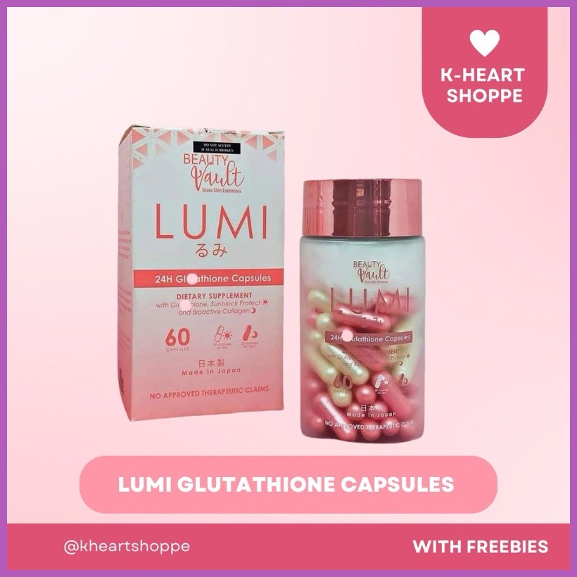 ♒ LUMI GLUTATHIONE CAPSULE / LUMINA GLOW BIO ACTIVE COLLAGEN POWDERED ...
