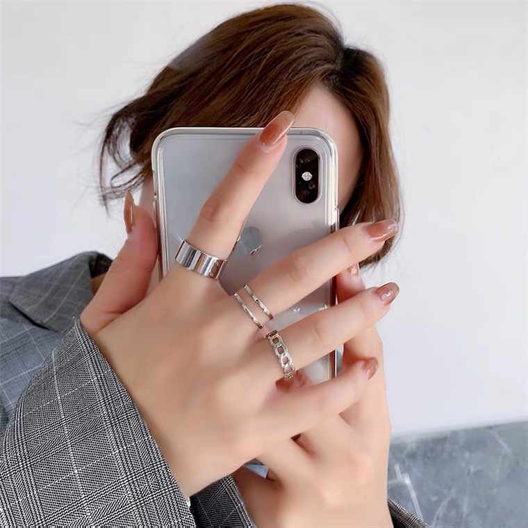 Ring Female Personalized Hip Hop Japanese and Korean Open Adjustable ...
