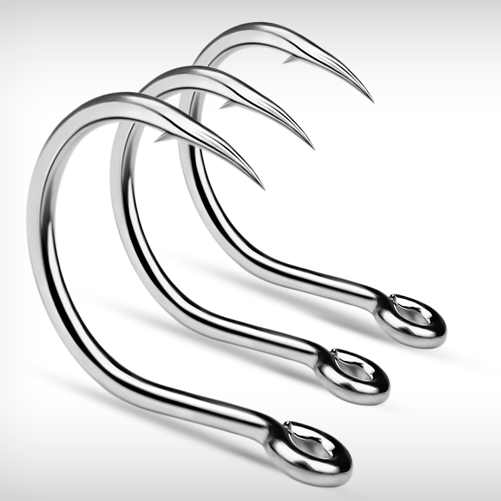 Proberos 10pcs with ring hook handle 1/0-2/0-3/0-4/0-5/0# high carbon ...