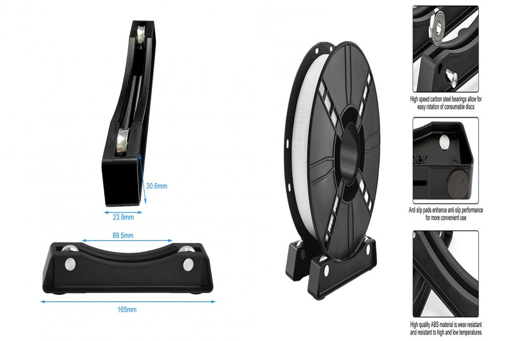 WT Filament Accessory Smooth Sliding Filament Holder 3d Printer ...