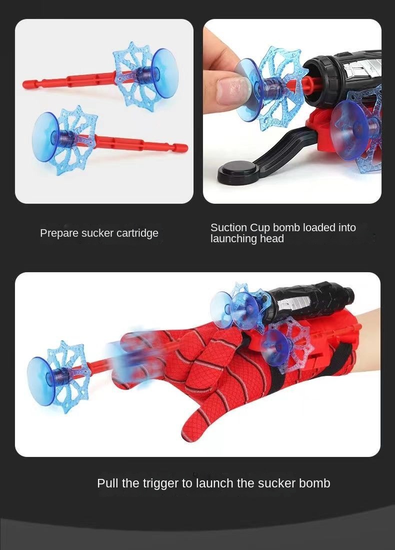 New Cosplay Spiderman Figure Web Shooters Toys Wrist Launcher Device ...