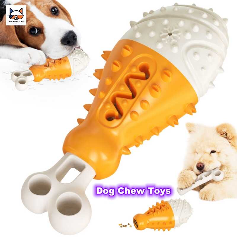 Dog Chew Toys Cooling Molar Clean Teeth Chicken Drumstick ...