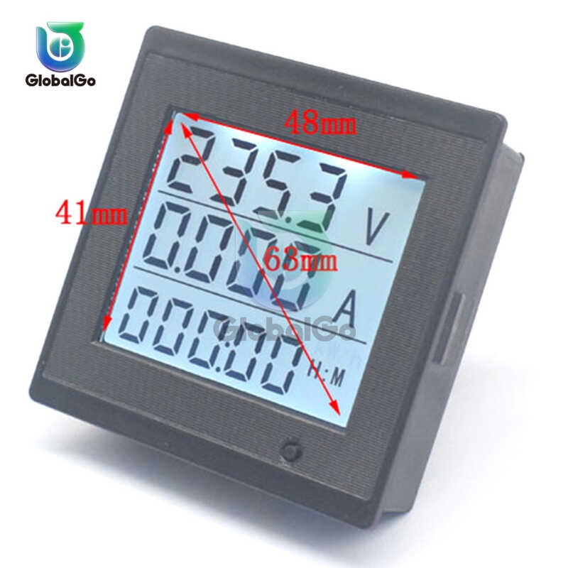 Ac/Dc[Unk]20Alcd Digital Display Voltage Current Power Meter Multi-Function Voltmeter Ammeter ...