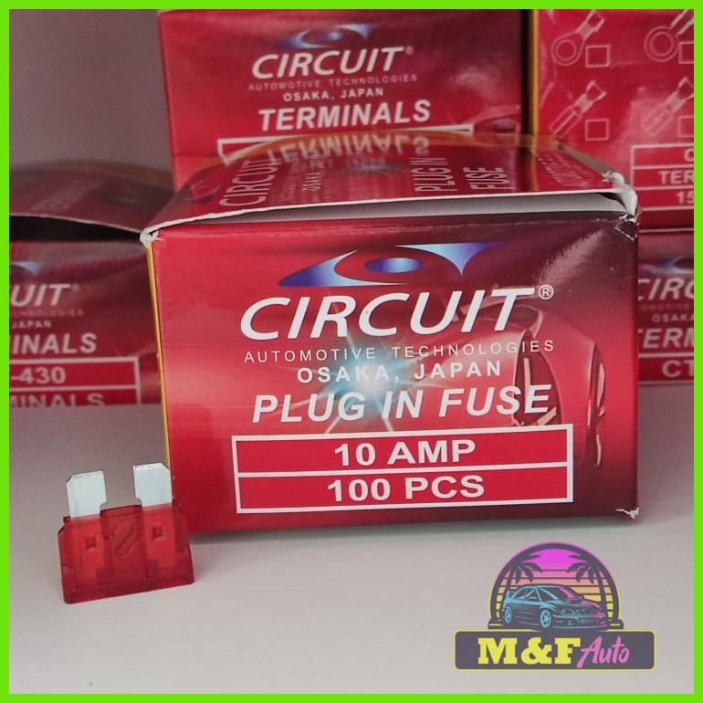 ๑ CIRCUIT PLUG-IN FUSE BOX OF 100 PCS / 50 PCS (STANDARD SIZE) | Shopee ...