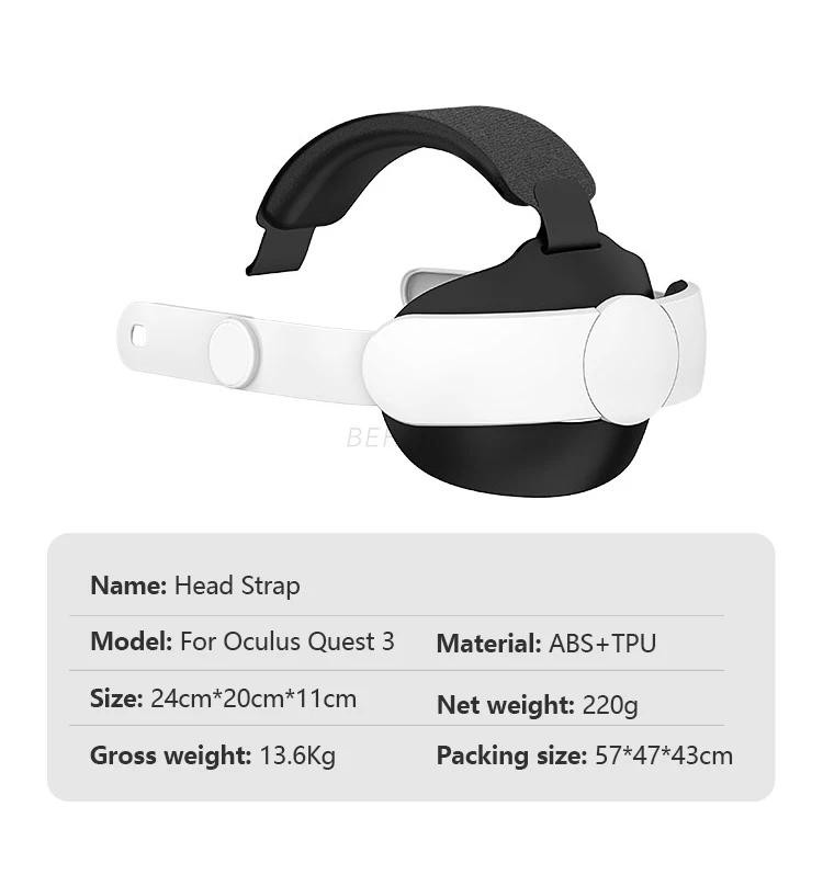 For Meta Quest 3/Quest 3S VR Adjustable Head Strap Comfortable to Wear ...