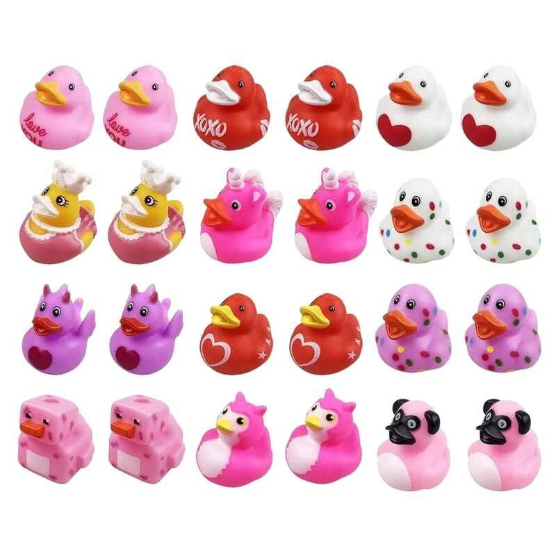 Ducks 24X Colorful Bathtub Desktop Ornament Bath Toys Cake Decoration ...