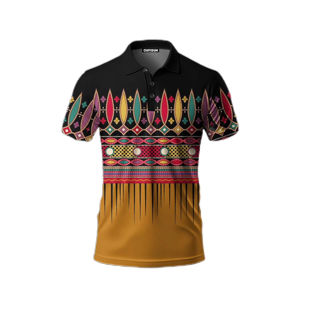 Philippine Ethnic Tribal Modern Barong POLO-shirt For men Inspired Top ...