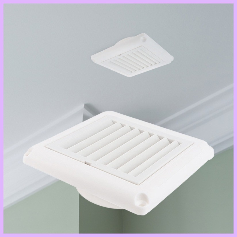 ® 4inch/6inch Louver Vent Grille Cover PVC Fixed Exhaust Louver With ...