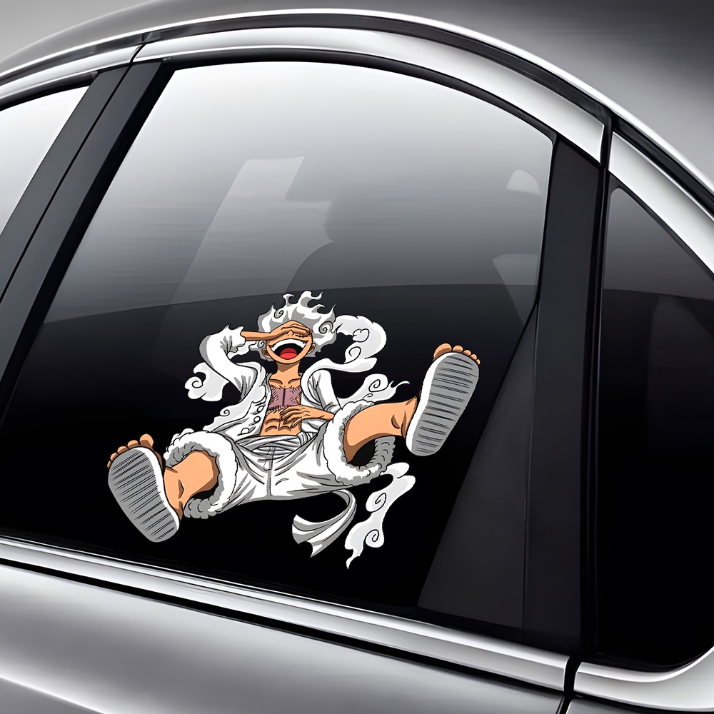 Car Modified Luffy Nika Fifth Gear Shape Decorative Reflective ...