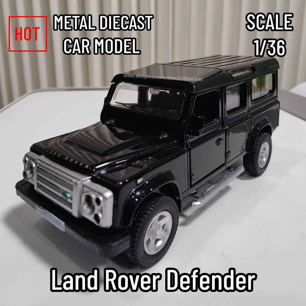 1/36 Land Rover Defender Replica Car Model Scale Metal Diecast ...
