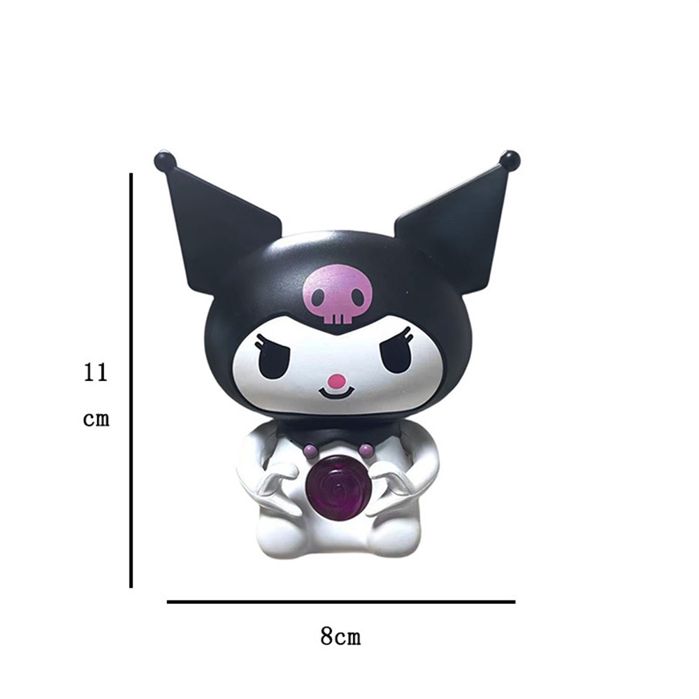Sanrio Heart Show Love Kuromi Cinnamoroll Cute Luminous Doll Couple Toy ...