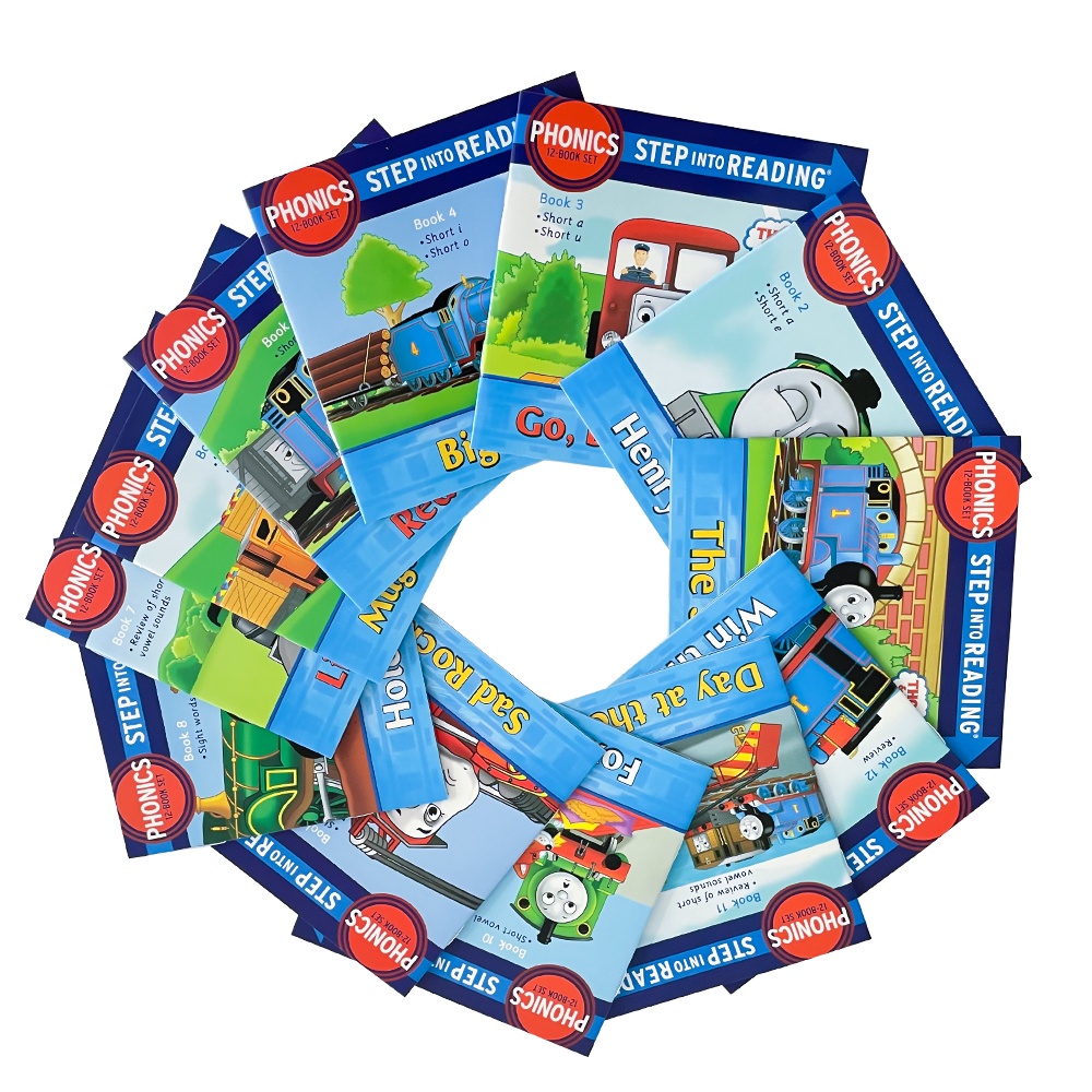 12 Books/Set Get Rolling With Phonics (Thomas & Friends) Step Into ...