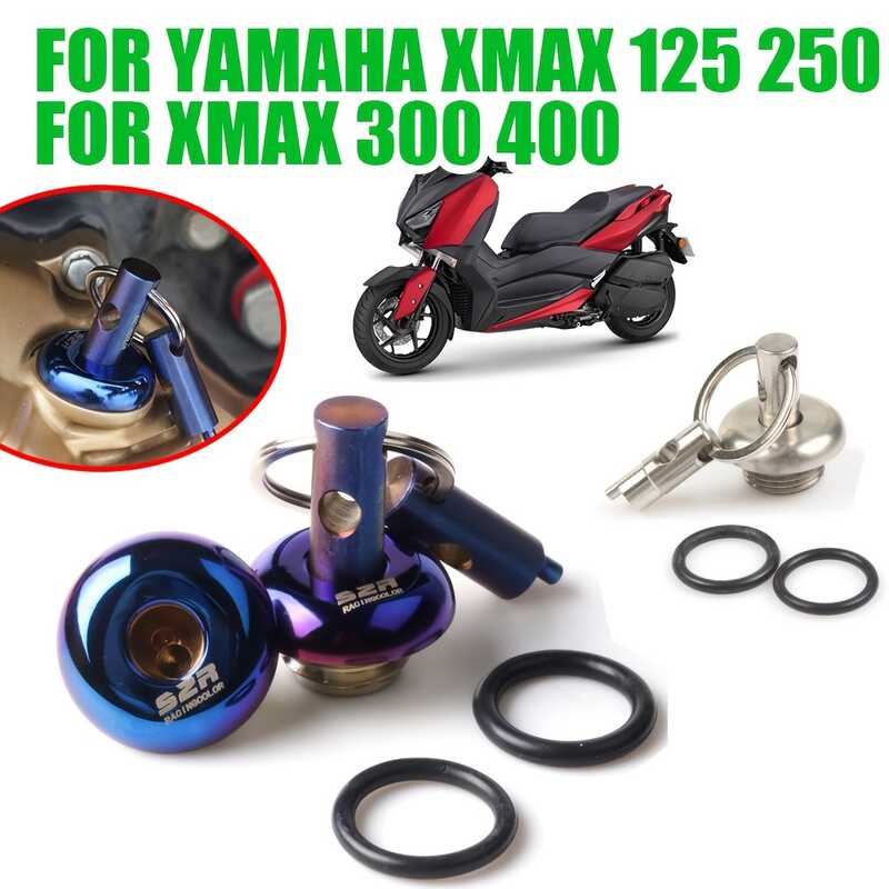 Gear Engine Oil Spiral Fuel Tank Cover Plug Para Sa Yamaha Xmax300 XMAX ...