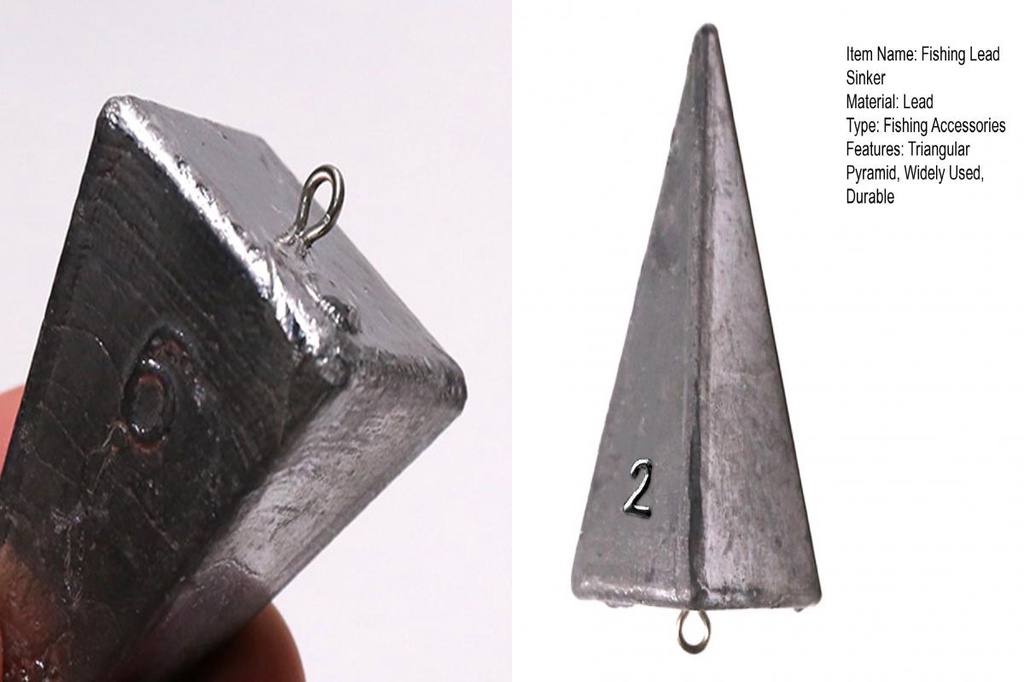 OMG Fishing Lead Sinker Rough Water Conditions Weight Triangular ...